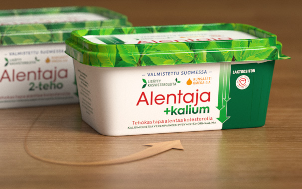 Kolesteroli alas tehokkaasti Alentaja-levitteellä | Alentaja